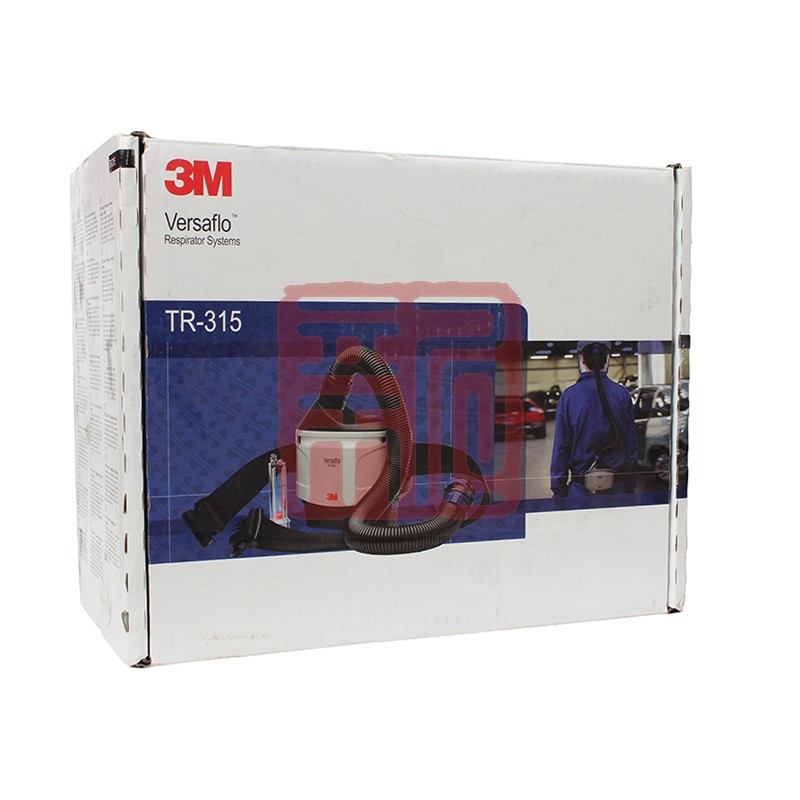 3M TR-315+送风电机套件（内含电机/颗粒物滤盒/呼吸管/腰带/电池/充电器/预过滤棉/流量计/防火星网）（再搭配一个S头罩或M头盔即为完整一套防尘电动送风）-新明辉商城