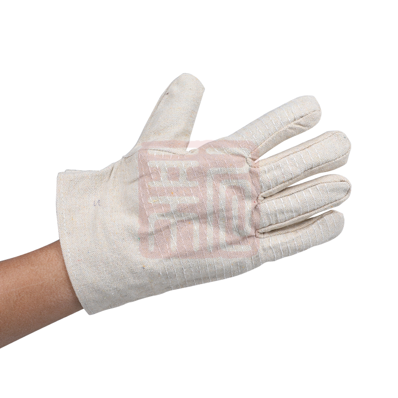 SAFEMAN君御 7322B 2*2黄甲24道线帆布手套-新明辉商城