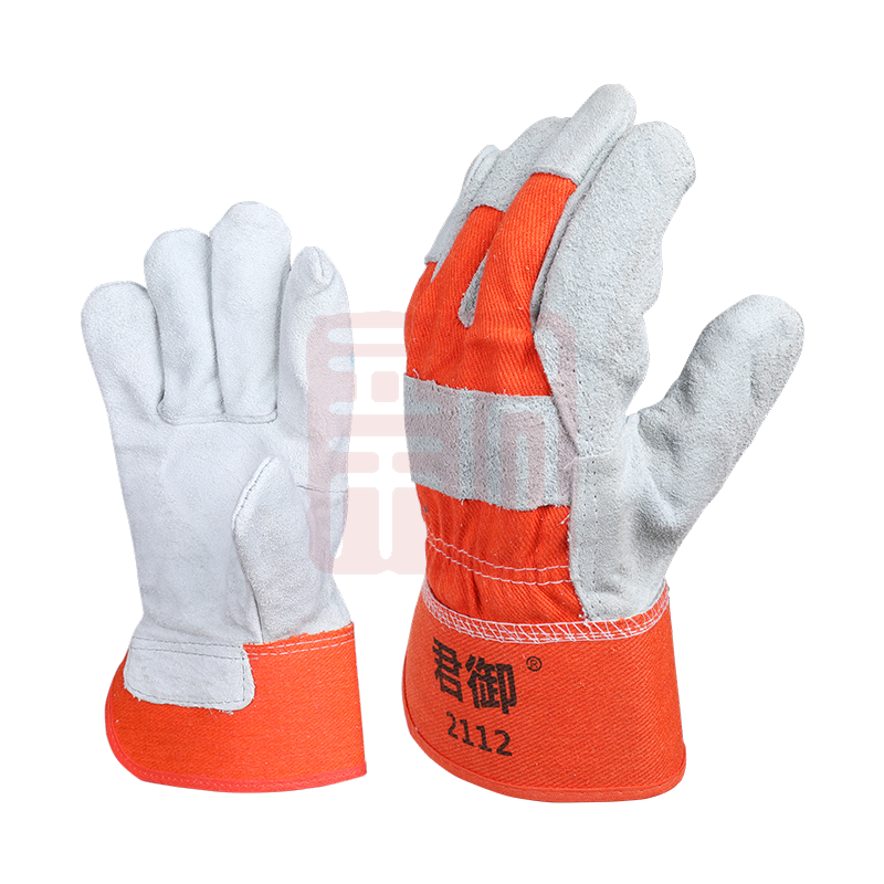 SAFEMAN/君御 2112黄布二层全掌手套（涤棉款）-新明辉商城